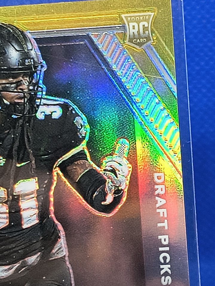 2021 Prizm Draft Picks Aaron Robinson Gold RC Auto 07/10 UCF New York ...