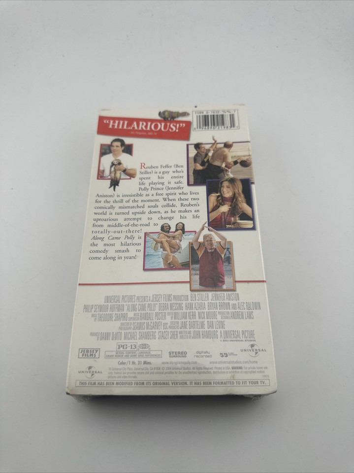 Along Came Polly (VHS, 2004) - Ben Stiller - Jennifer Aniston ...