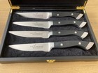 Brand New Longhorn Steakhouse Steak Knives, Set of 4 with Wood Case | eBay