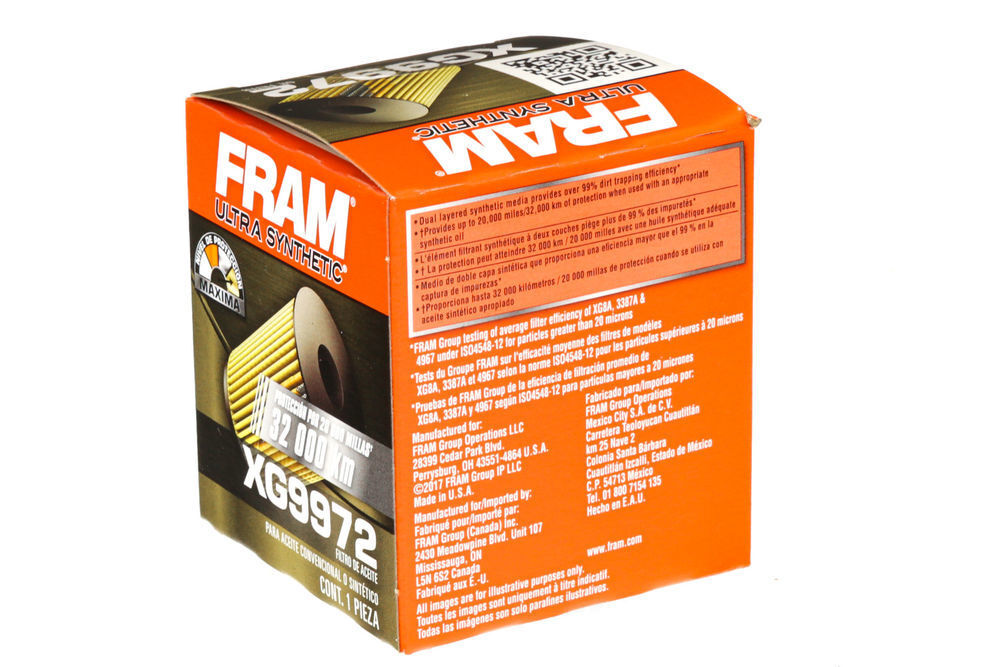 Engine Oil Filter-DOHC, Eng Code: 2GRFE, FI, 24 Valves Fram XG9972 for ...