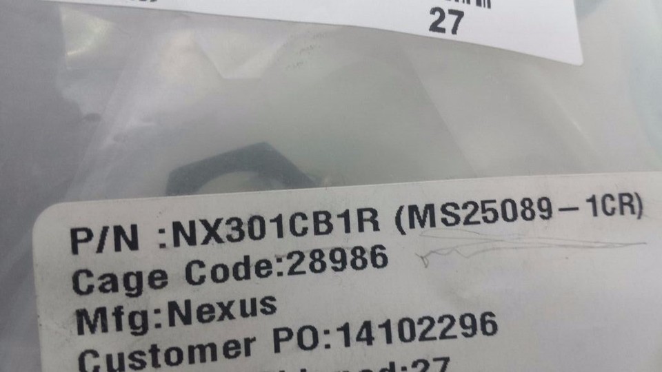 NEXUS MS25089-1CR PUSHBUTTON SWITCH SPST MOMENTARY 10A 28VDC PANEL MNT ...