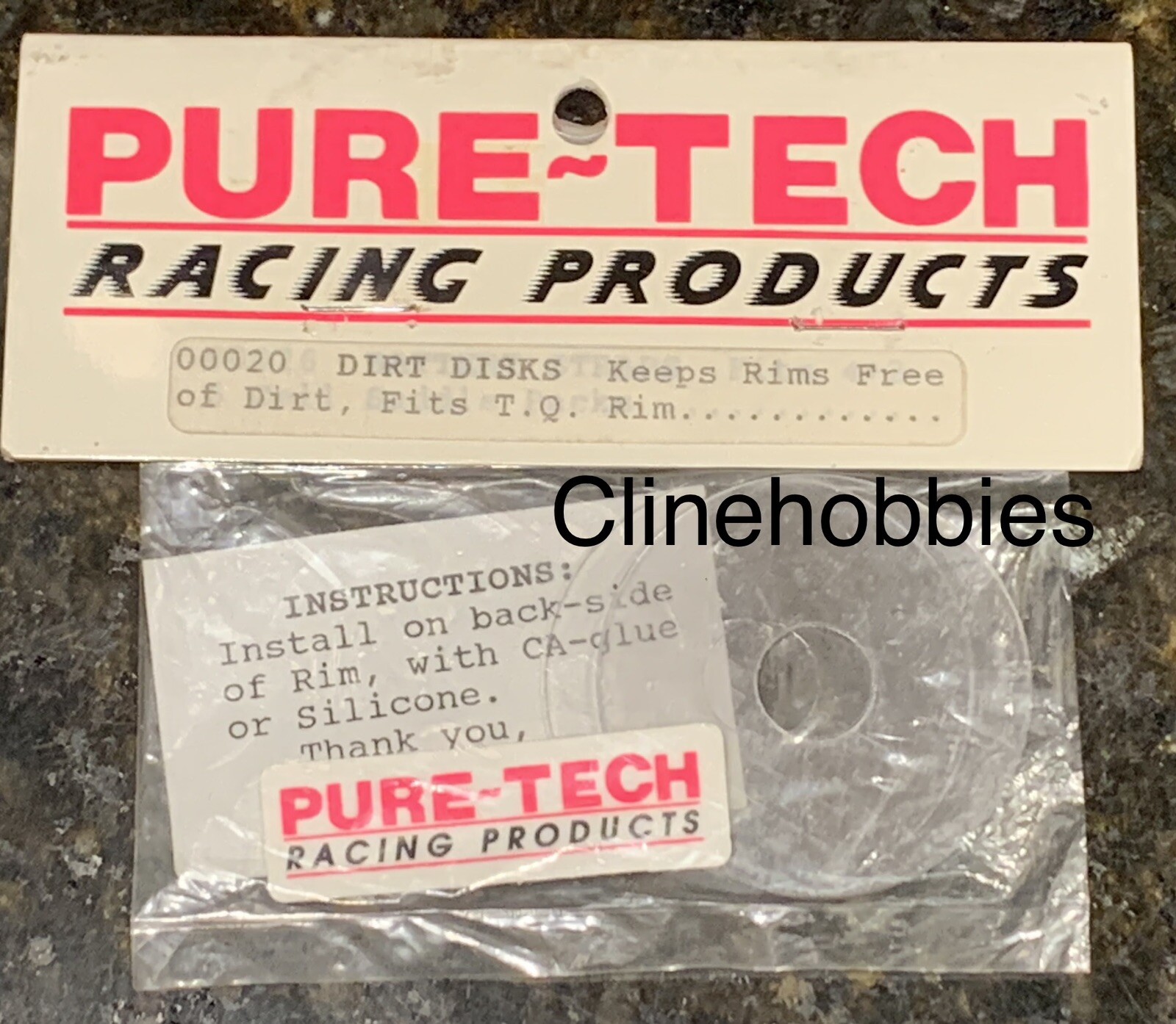 Pure Tech Racing Dirt Disks For Associated TQ Rims Vintage RC Part RC10 ...