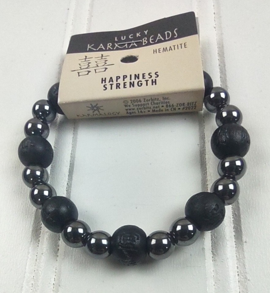 Zorbitz Karmalogy Lucky Karma Bead Bracelet Unisex Happiness Strength ...