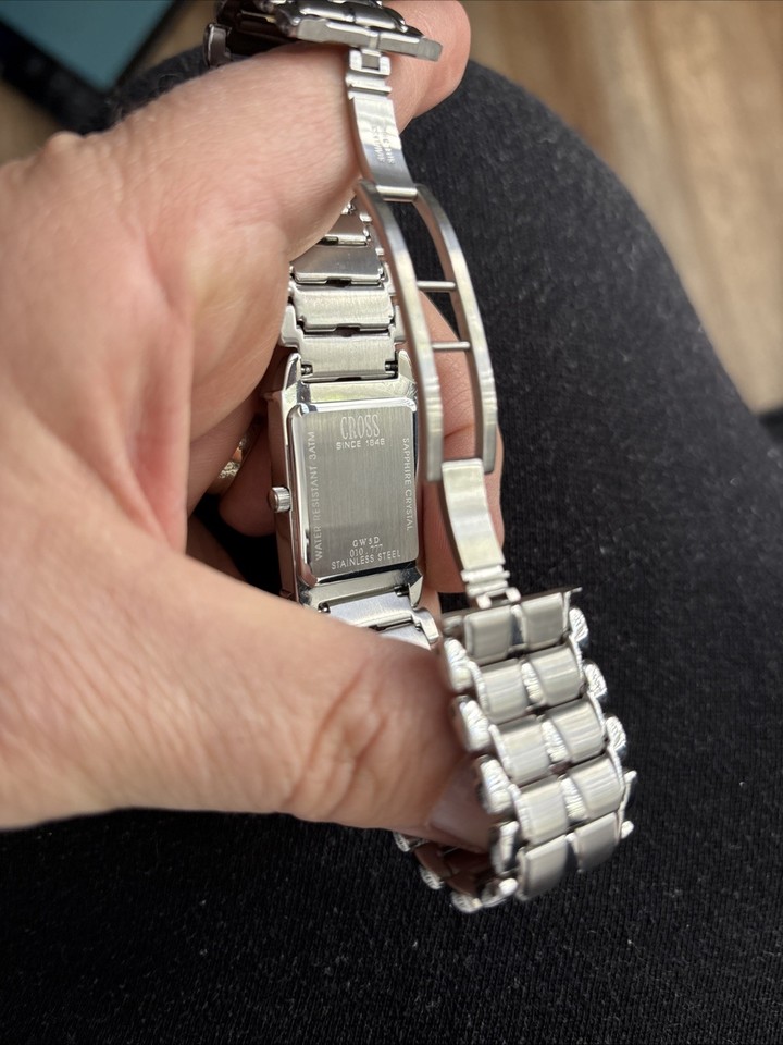 CROSS Vintage Men's Dress Watch with Stainless Steel Band Needs Battery ...