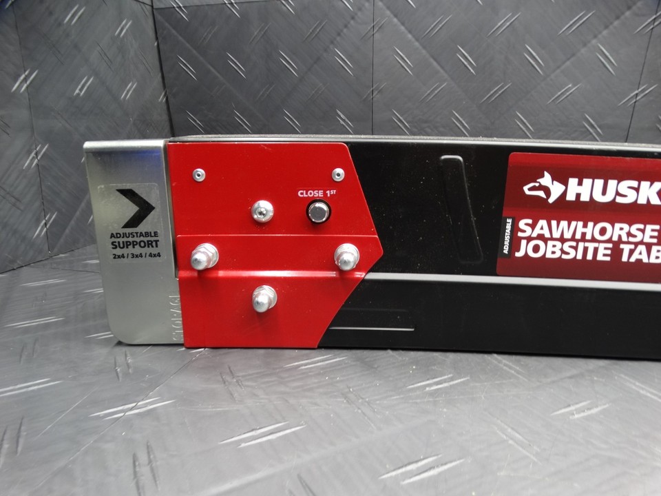 Husky Adjustable Saw Horse Jobsite Table 1300 lbs Capacity 90822 | eBay