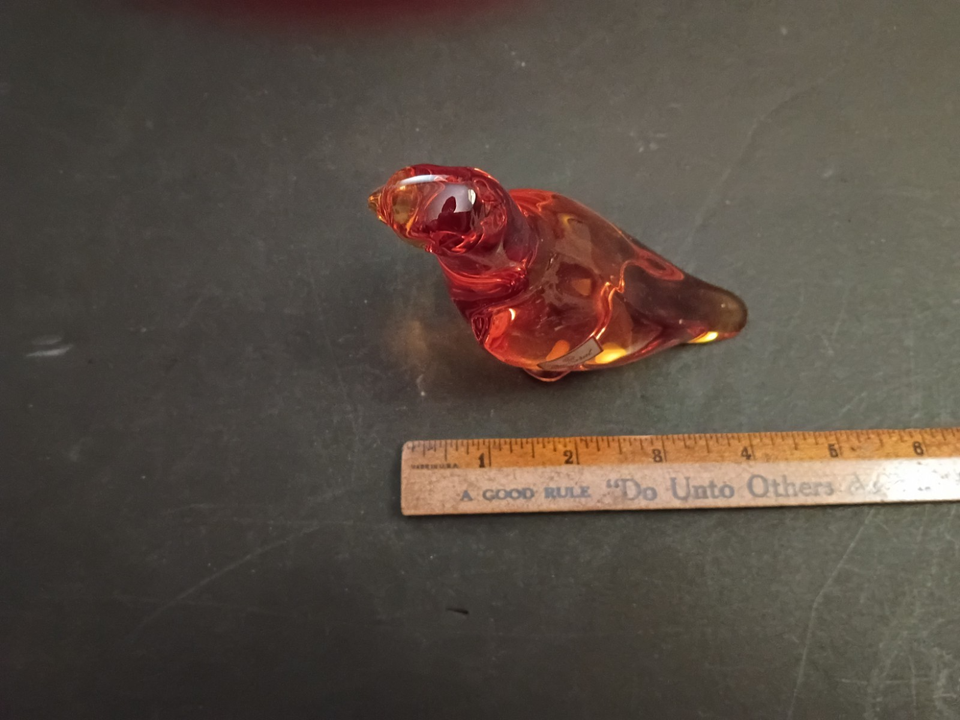 Baccarat Parrot Bird Pelican Falcon Crystal Glass Figurine Paperweight ...