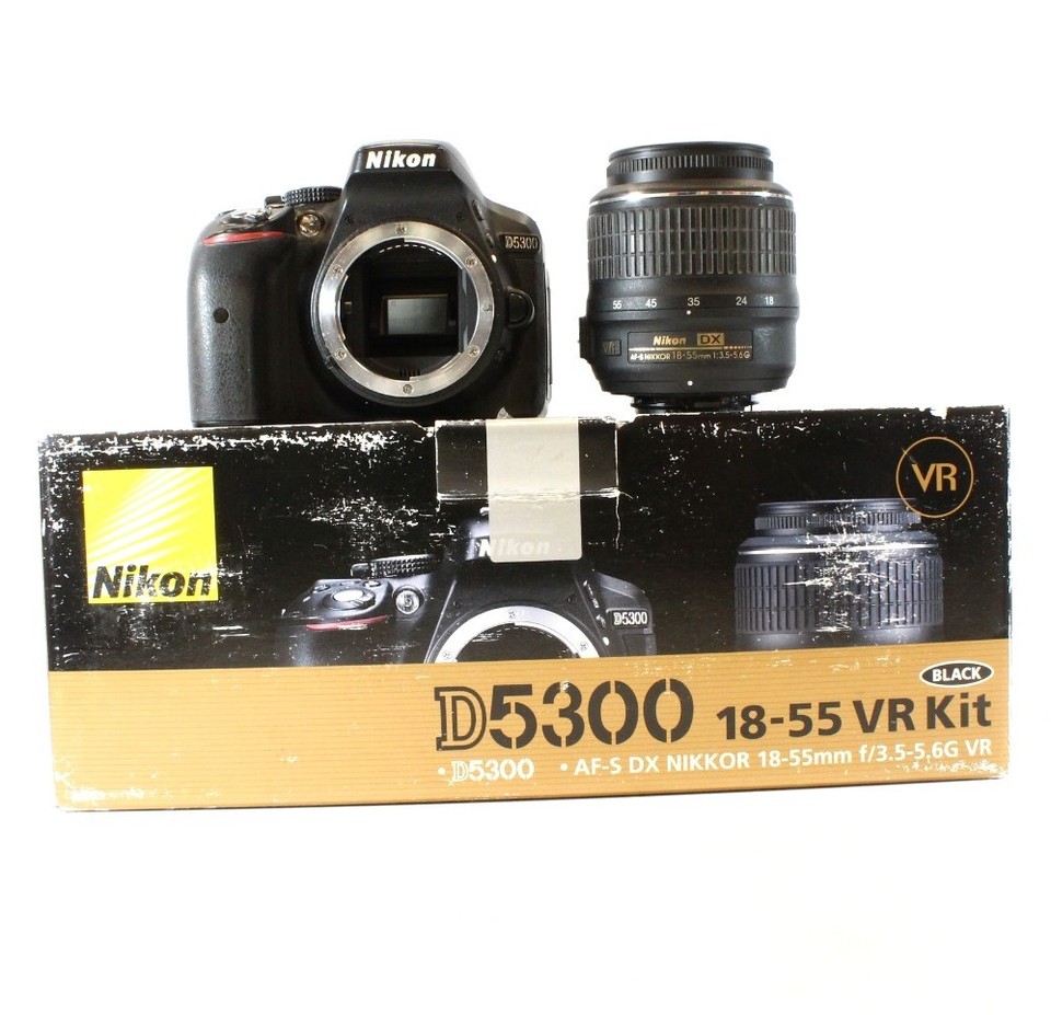 NIKON D5300 DSLR Camera With Nikon 18-55mm f/3.5-5.6 G VR Lens - BOXED ...
