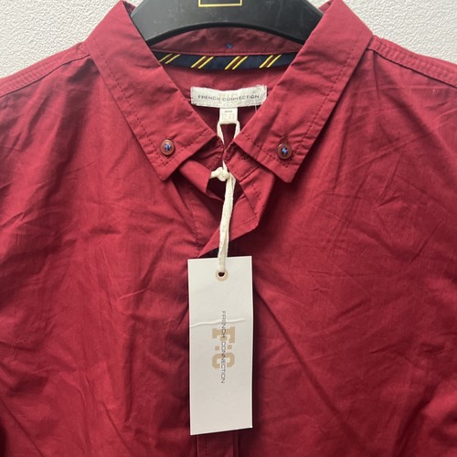 New rrp £30 French connection Rrumba Red Long slate boys shirt age 12 ...