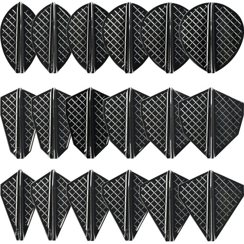 Cosmo Darts Fit Flight Pro Series Black Dart Flights for Cosmo Stems 18 ...