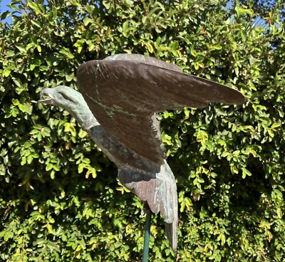 Vintage Copper Eagle Weather Vane Topper 22in Wing Span | eBay