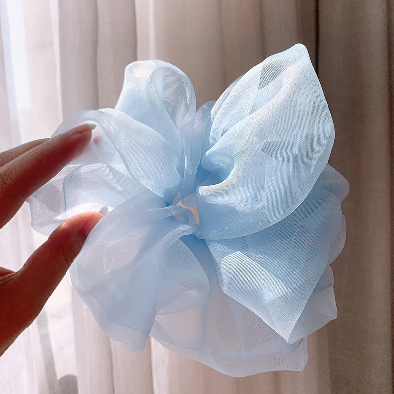 Organza Elastic Hair Ropes Ponytail Holder Hair Tie Hair Bands Hair ...