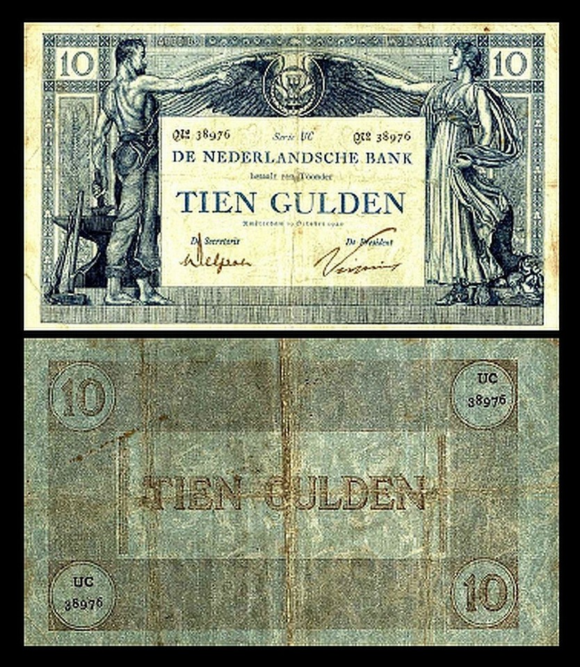 10 - 1000 GULDEN - Edition 1917 - 1929 - Reproduction - 012 | eBay