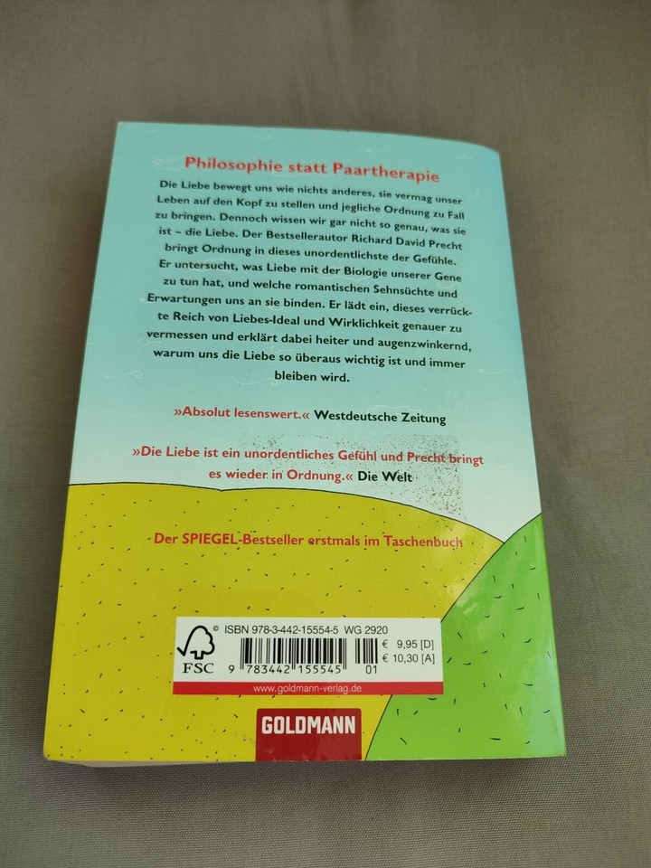 Liebe von Richard David Precht (2010, Taschenbuch) 9783442155545 | eBay