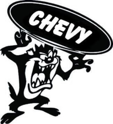Chevy Taz Tazmanian Devil Die cut vinyl decal sticker 22" | eBay