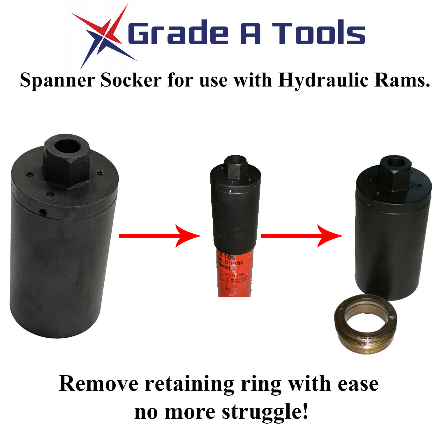 Hydraulic Ram Spanner Socket for Hydraulic SPX/Power Team Rams. | eBay