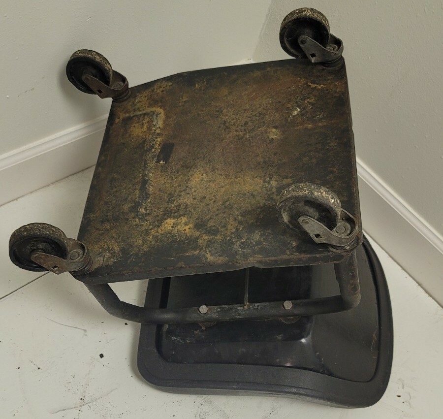 Snap-On Creeper Roller/Rolling Seat/Bench/Chair Black Vinyl/Steel JCH30 ...