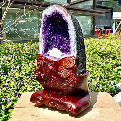 48.85LB Natural Brazilian Amethyst Crystal Cave Stone Cluster Quartz ...