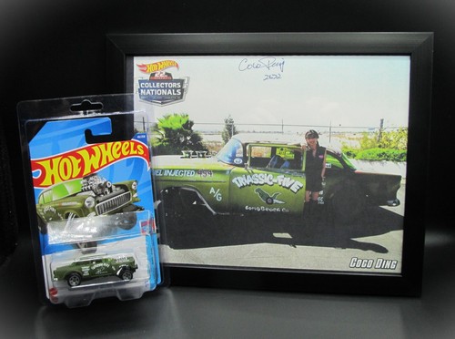 Hot Wheels '55 CHEVY BEL AIR GASSER TRIASSIC-FIVE & Coco Ding Signed ...