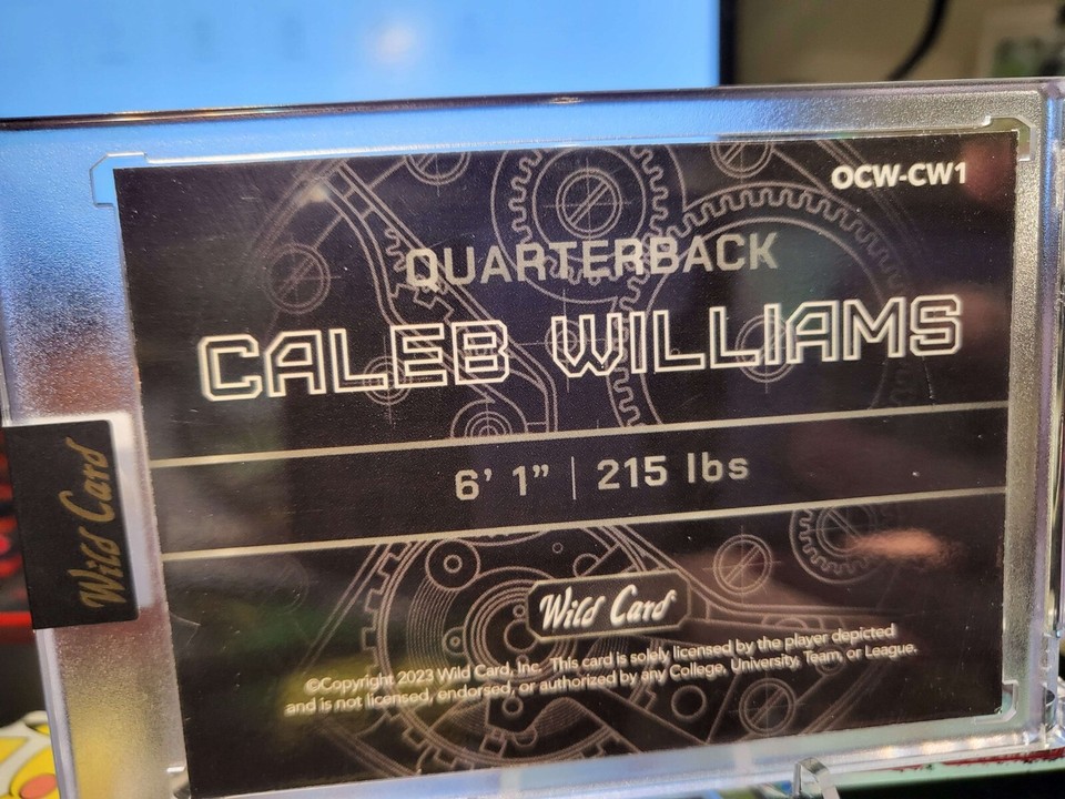 2023 NFL Wild Card Qb1 On The Clock Caleb Williams Rc 36/50 | eBay