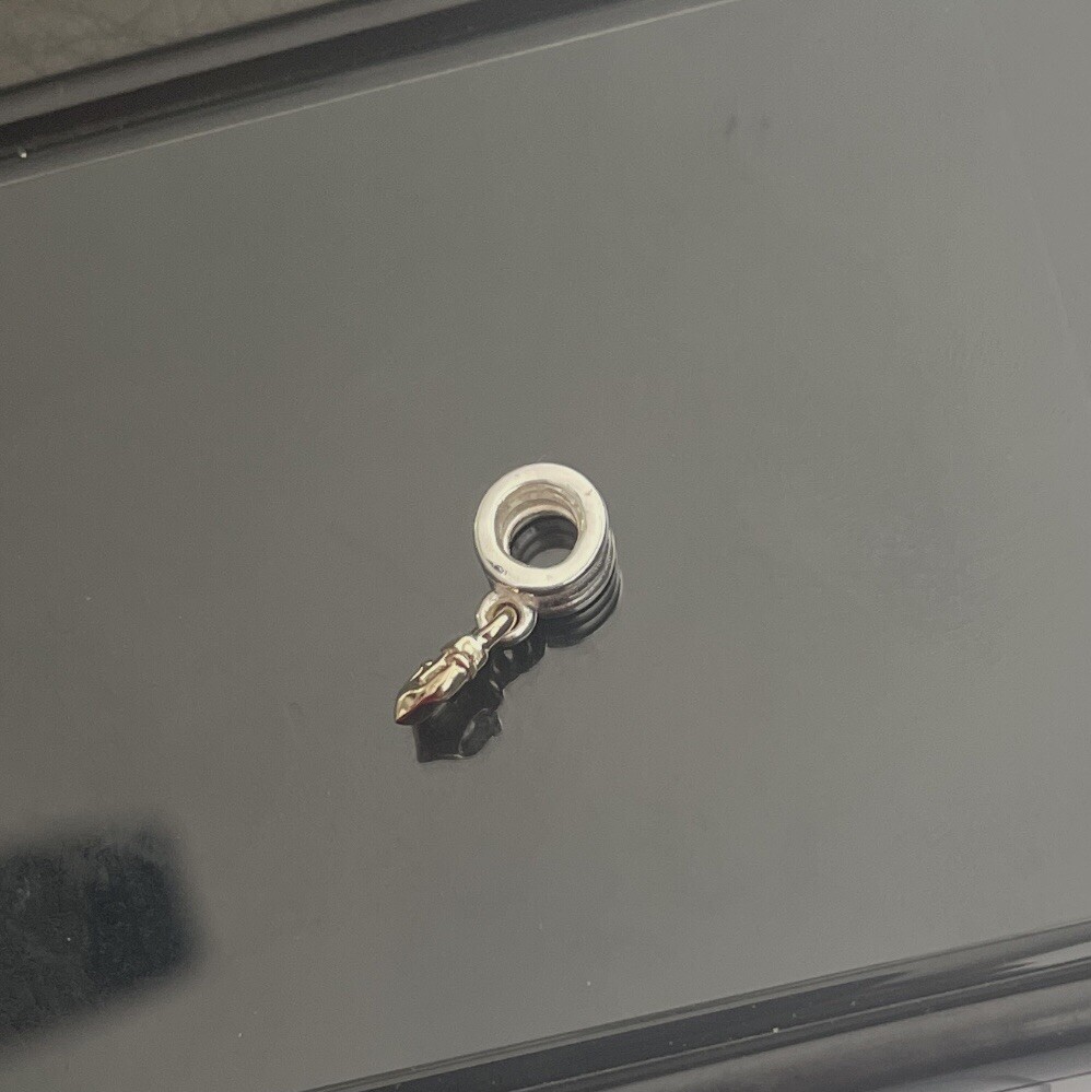 Authentic pandora 14k gold anchor two toned Retired charm | eBay UK