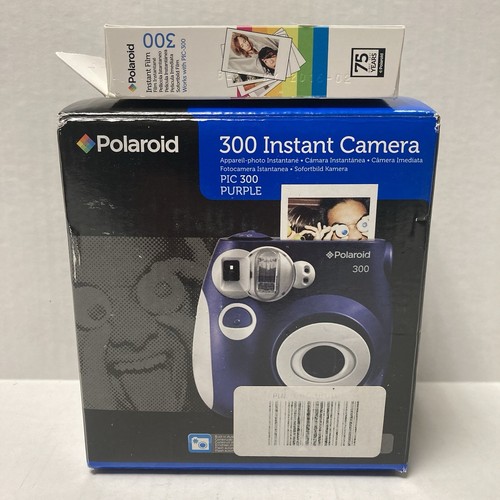Polaroid 300 Instant Film Camera Pic 300 Purple W Strap & 300 Instant ...