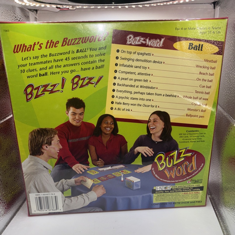 Buzz Word Addictive Word Game That Buzzes Your Brain Age 10 & Up. New ...