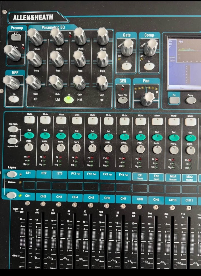 Allen and Heath QU-16 Digital Mixer chrome | eBay UK