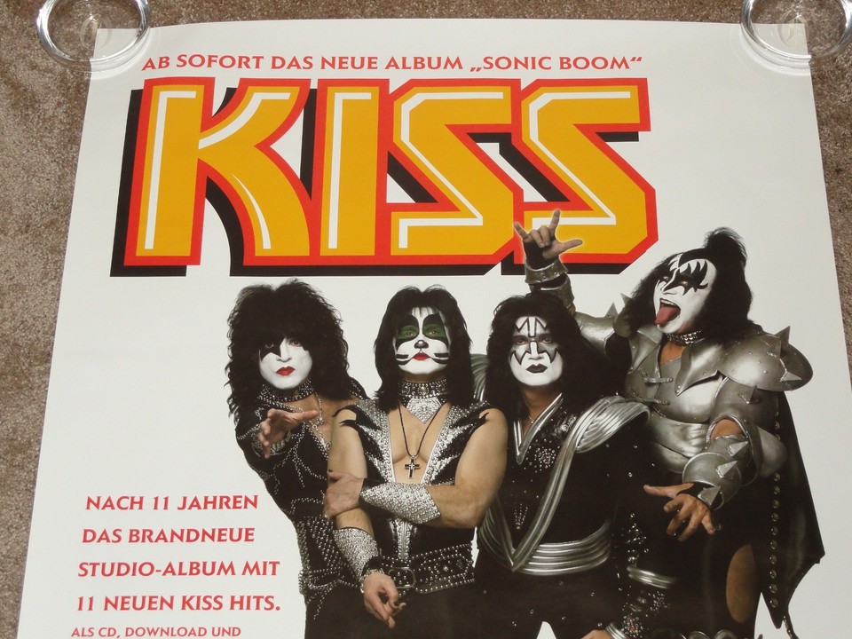 KISS Sonic Boom German Poster Rare NM Subway poster | eBay
