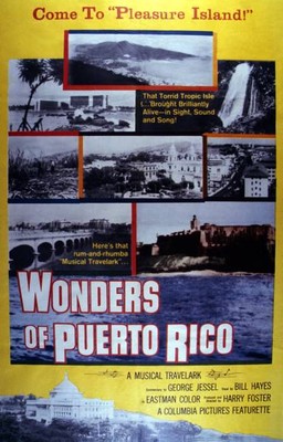 Columbia Musical Travelark Wonders Of Puerto Rico poster circa 1957 Old ...