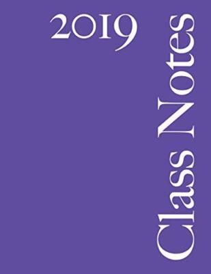 Class Notes 2019: Plum Cover, 108 Pages, Narrow Rule, Ltd ...