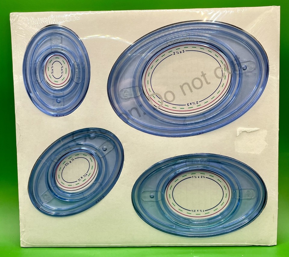 Creative Memories OVAL Set of 4 Pattern Custom Cutting System Templates ...