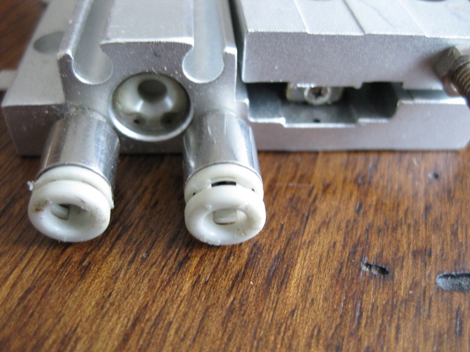 SMC MXF8-20 Guided Slide Cylinder Integrated Linear Rail Stop Assembly ...