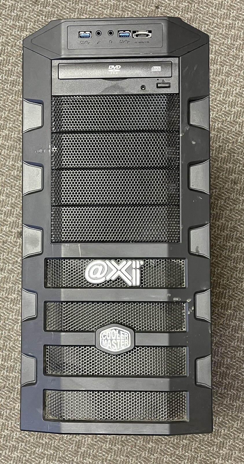 @Xi COOLER MASTER DESKTOP COMPUTER TOWER SN:040021 BAREBONE CASE MTOWER ...