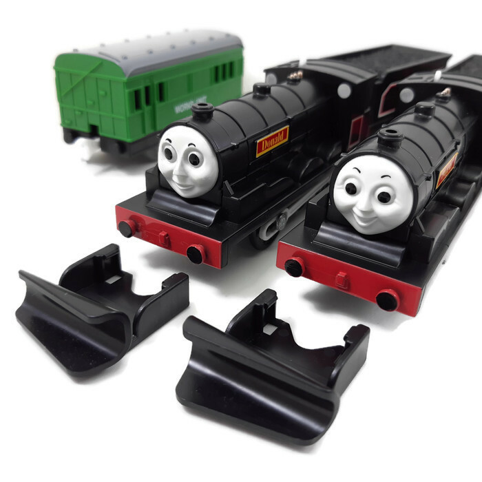 Donald and Douglas Snowplough Set Motorized TrackMaster Thomas Plarail ...