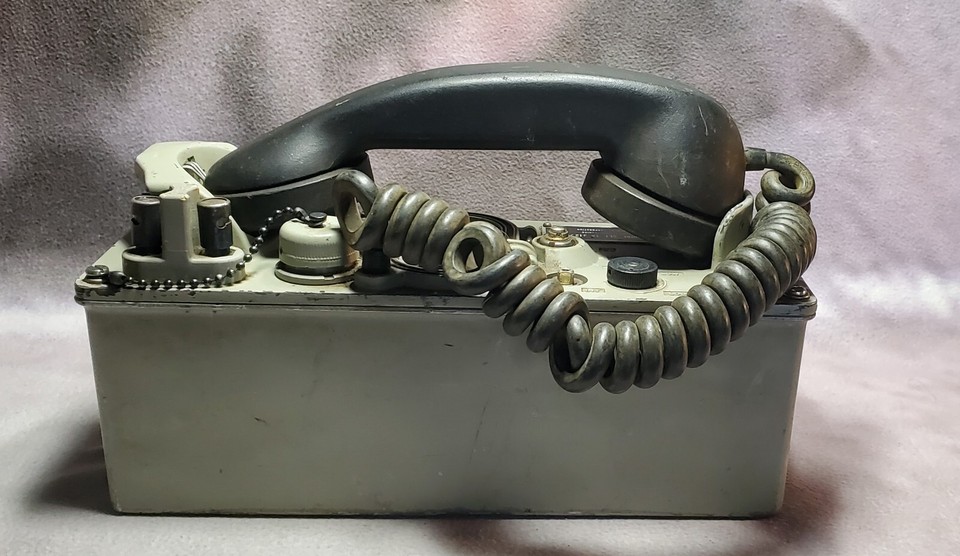 US Army Field Telephone Set TA-312/PT Military Radio - UNTESTED | eBay