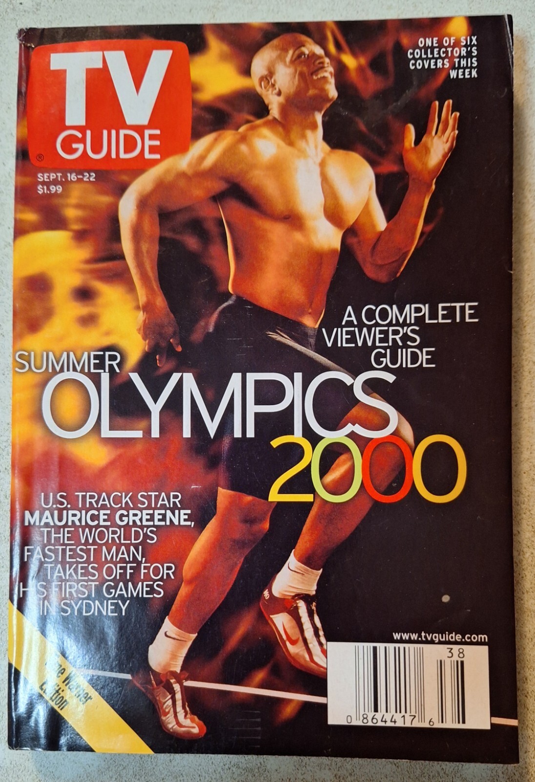 TV Guide September 16 2000 Summer Olympics 2000 1 Of 6 Covers No Label ...