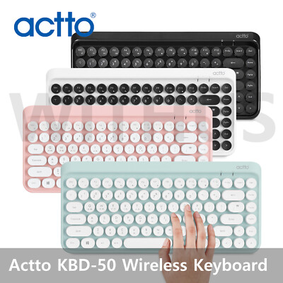Actto KBD-50 Retro Mini Wireless Keyboard English/Korean - Tracking | eBay