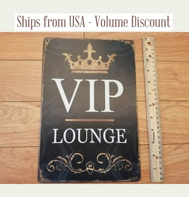 VIP Lounge Sign VIP Sign Metal VIP Sign Tin VIP Sign VIP Area College ...