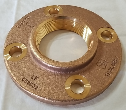 Merit Brass 3" 150# Lead Free Brass Threaded Companion Flange NPT OD 7 ...