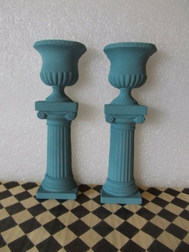 Classical Pillars & Urns Dolls House Garden Wall Door Entrance Feature ...