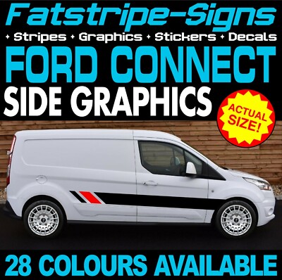 to fit FORD TRANSIT CONNECT GRAPHICS STICKERS STRIPES VAN M SPORT ST ...