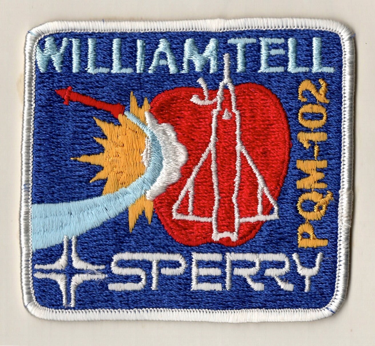 USAF Patch RARE! SPERRY PQM-102, 1978 WILLIAM TELL COMPETITION 4" X 3.5 ...