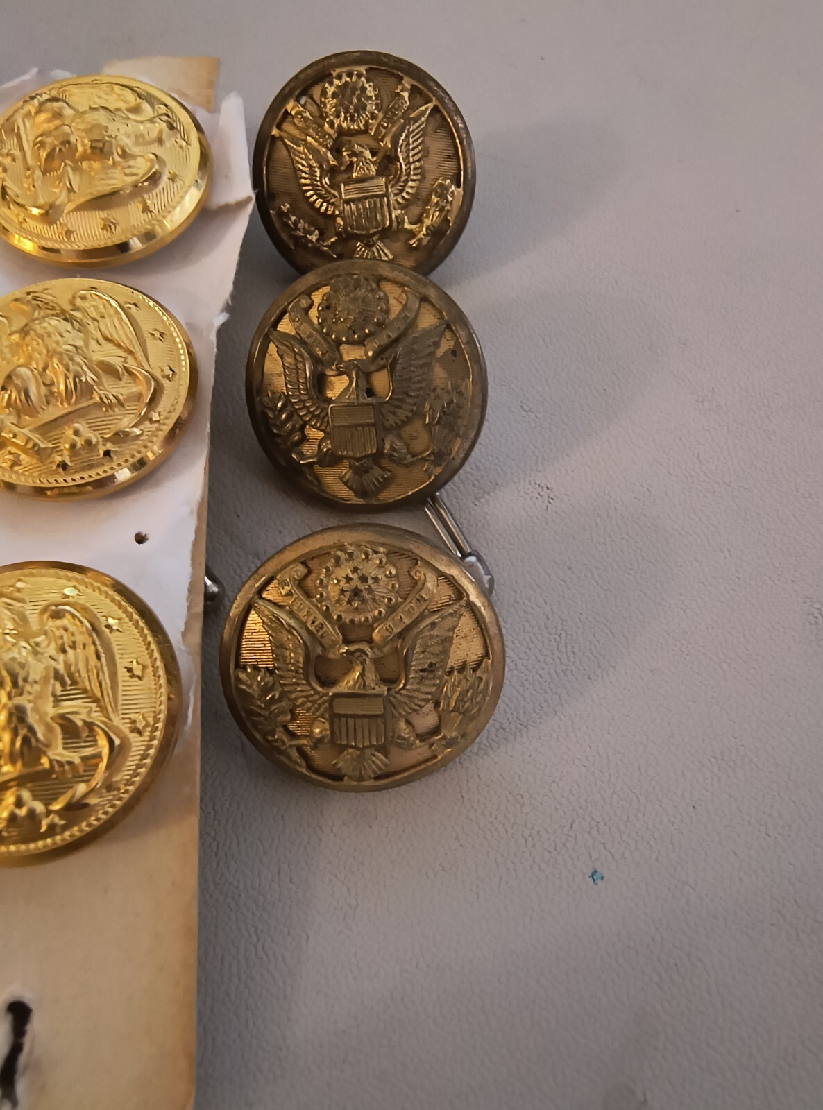 WATERBURY ,S. Eisner, Gaunt and sons ,Superior ~ Military navy button ...