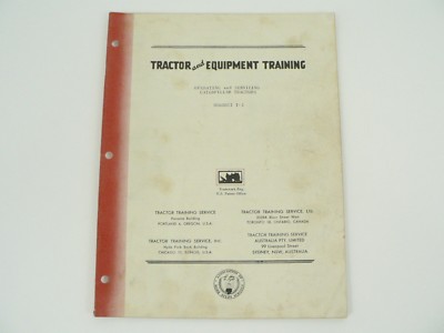 Manuals & Books - Tractor Equipment Training