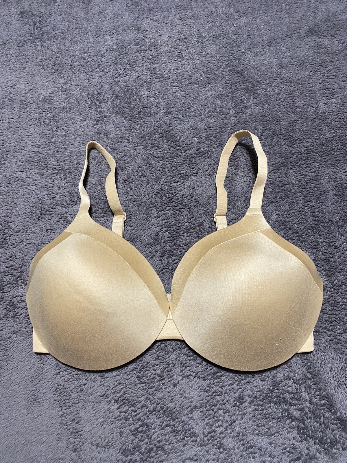 Maidenform Bra Nude 38DD Smooth Cup Lace Style 09428 Comfort Devotion ...