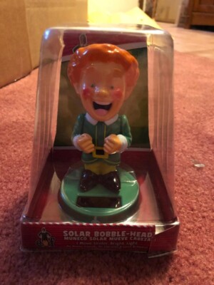 CHRISTMAS SOLAR BOOBLE- HEAD ELF I MOVE UNDER LIGHT. NEW. | eBay