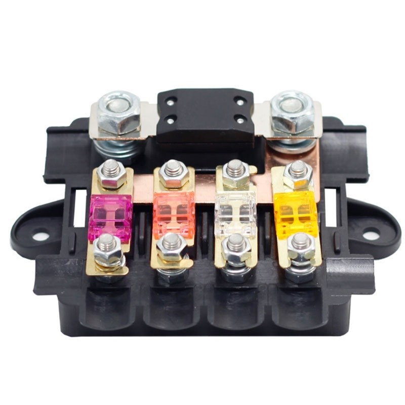 Car Power Distribution Terminals Block 5 Poles Bus Bar Fuse Holder Box ...