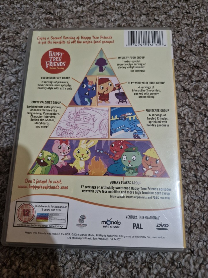 Happy Tree Friends Vol. 2 DVD Second Serving 634991160926 | eBay UK