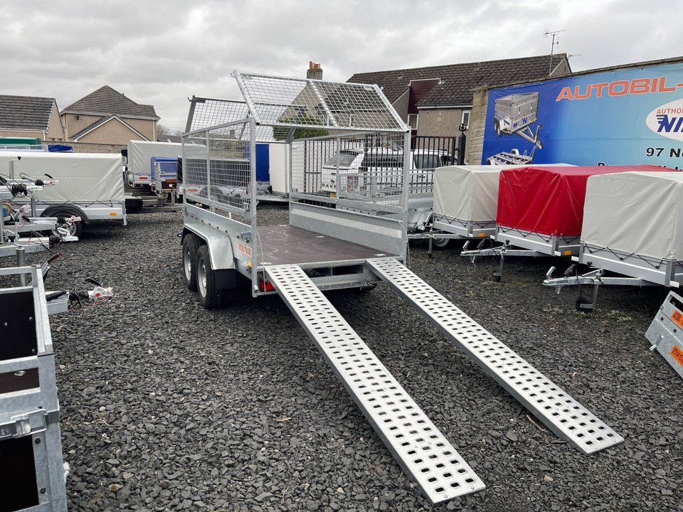 BRAND NEW 10FT X 5FT TWIN AXLE MASTER HEAVY DUTY TRAILER WITH 80CM MESH ...