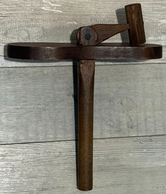 VERY OLD ANTIQUE 19th CENTURY WOOD CATHOLIC CHURCH CLACKER FOR HOLY ...